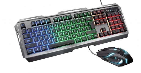 Trust | Trust GXT 845 Tural keyboard Mouse included USB QWERTY UK Englis...